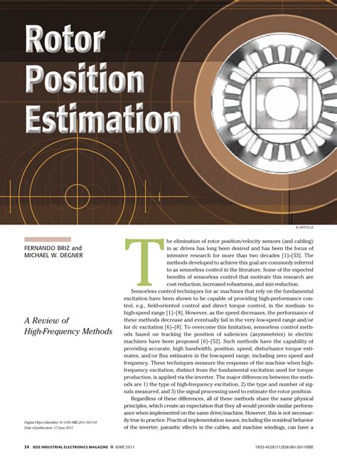 pdf rotor position estimation