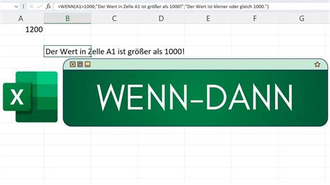 Excel Wenn Dann Funktion Ganz Einfach Erkl Rt Youtube