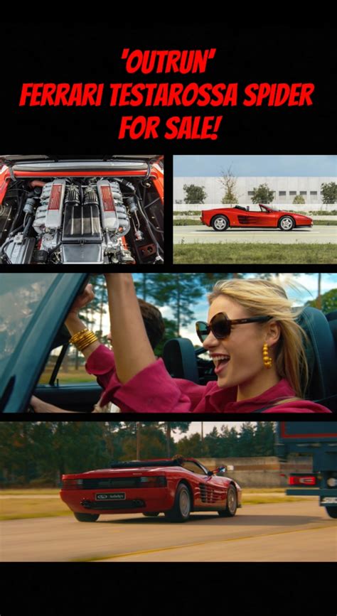 ‘outrun Topless Testarossa Brown Car Guy