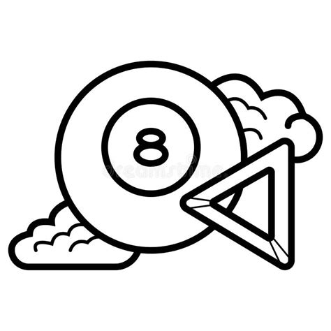 The Billiard Icon Billiards Symbol Stock Vector Illustration Of