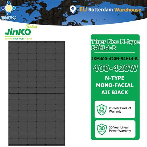 Jinko Tiger Neo N Type Jkm Hl B All Black Pv Modules W W W