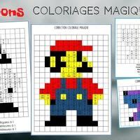Fractions Coloriages Magiques Fractions Coloriage Magique
