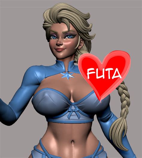 Ice Queen Futa Fan Art 3d Printed Resin Model Kit Etsy