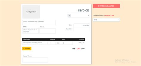 github jeffkojobans5 invoice generator generates invoices html css js bootstrap