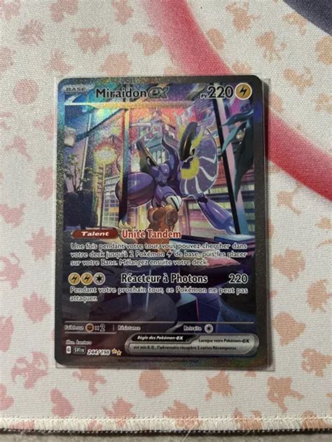 CARTE POKÉMON MIRAIDON Ex 244 198 Ecarlate et Violet EV01 Neuf FR
