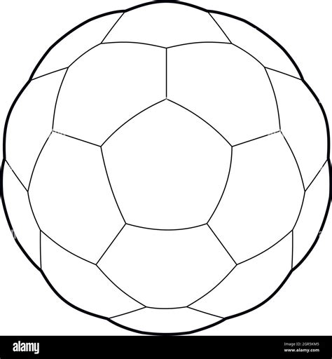 Soccer Ball Icon Outline Style Stock Vector Image Art Alamy