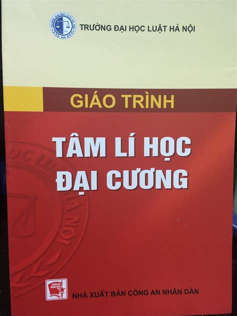 Giáo trình Tâm lí học đại cương Trường Đại học Luật Hà Nội