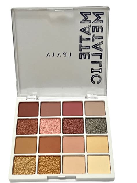 Paleta De Sombras Matte Metallic Cor 1 Vivai Maquiagem Feminina