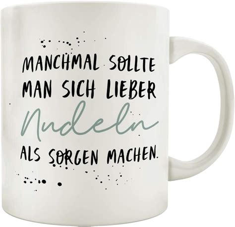 Interluxe Tasse Kaffeetasse Mit Spruch MANCHMAL SOLLTE Man Sich Lieber
