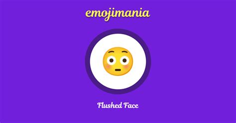 Flushed Face Emoji Copy Paste Emojimania
