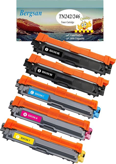 Bergsan Toner Kompatibel mit Brother TN 241 TN 245 TN 242 TN 246 für