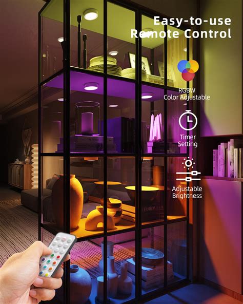 Spot LED Rechargeable USB avec Télécommande 1600mAh 3 Couleurs