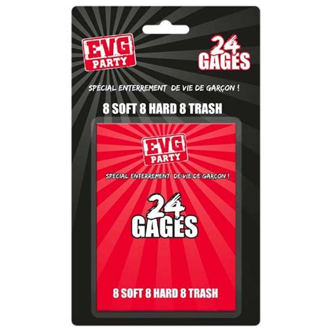 Jeu Cartes Gages EVG enterrement vie de garçon Tralala Fêtes fr