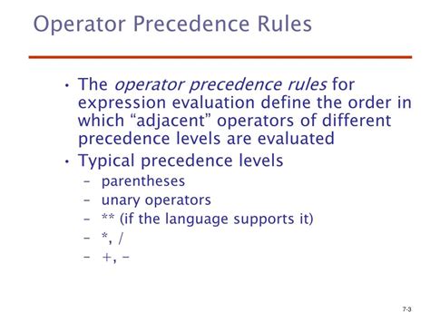 ppt chapter 7 expressions and assignment statements powerpoint presentation id 594965