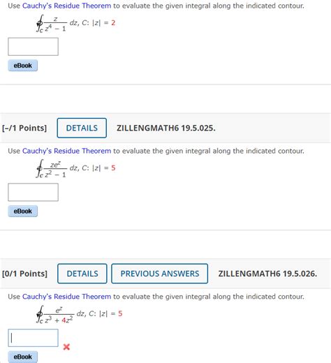 solved use cauchy s residue theorem to evaluate the given