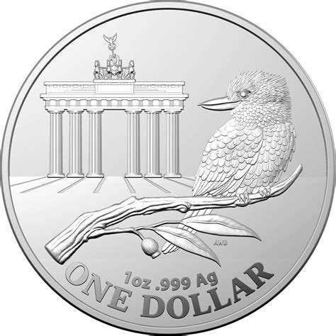 Australien 2020 Kookaburra WMF Berlin Brandenburger Tor Silber 1 Oz