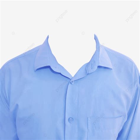Light Blue Formal Shirt Photo Clipart Formal Wear Passport Size PNG