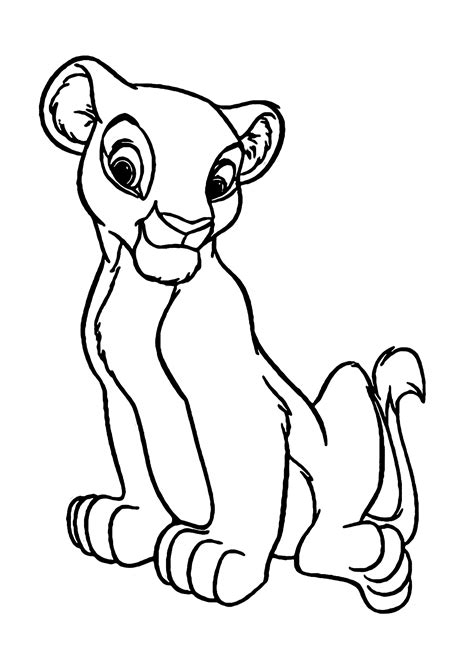 Leoa Nala Para Colorir Imprimir Desenhos