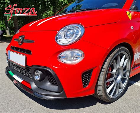 MAXTON DESIGN FRONT SPLITTER FIAT 500 ABARTH MK1 FACELIFT 2016 UP