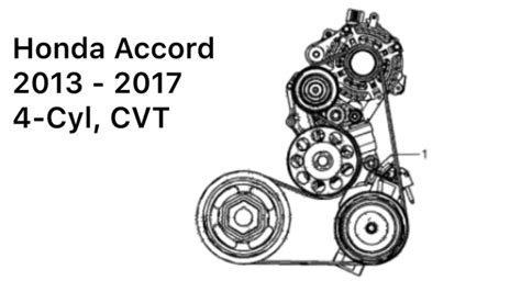 Honda Accord Serpentine Belt Drive Belt Replacement