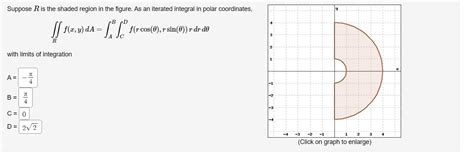 solved suppose r is the shaded region in the figure as