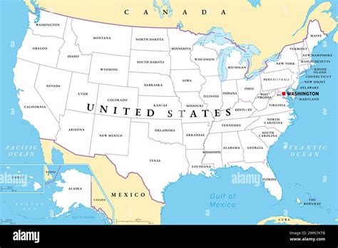 United States Map Alaska And Hawaii Hi Res Stock Photography And Images