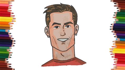 Como Dibujar A Cristiano Ronaldo Paso A Paso Dibujo Faciles Youtube