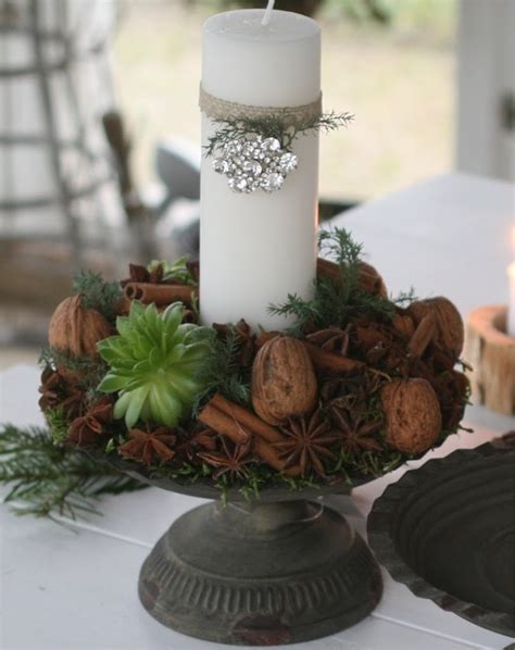 Centre de table Noël à faire soi même la cerise sur le gâteau de la table