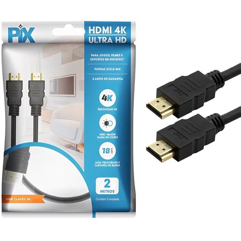 Cabo Hdmi K D Ultrahd Pinos Chip Metros Shopee Brasil