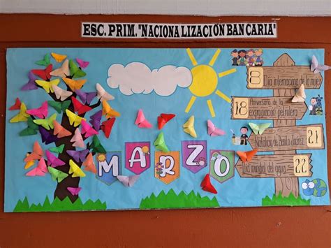 Periódico de marzo en 2024 Murales escolares Periodico mural