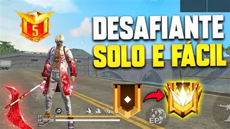 COMO PEGAR DESAFIANTE SOLO E SEM DOBRO Na TEMPORADA 25 Free Fire YouTube