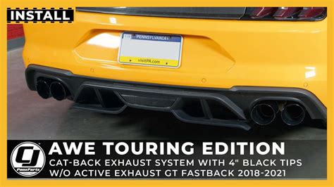 2018 2023 Mustang GT Install AWE Touring Edition Cat Back Exhaust