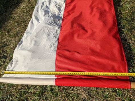 Flaga Polski 95x70 Cm Z Drzewcem 150 Cm Z PRL Czersk Kup Teraz Na