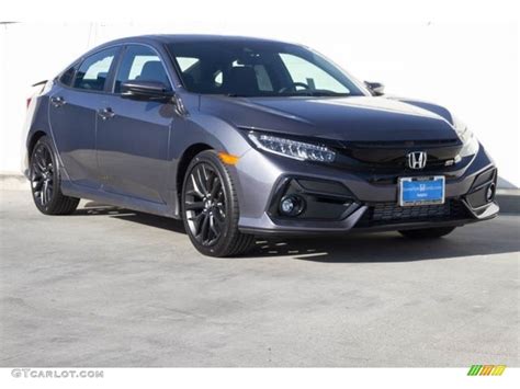 2020 Modern Steel Metallic Honda Civic Si Sedan 137418613 GTCarLot