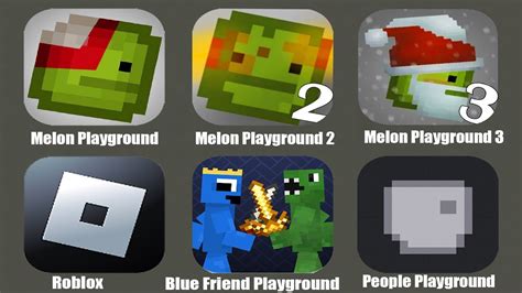 Melon Playground Vs Melon Playground 2 Vs Melon Playground 3 Vs Roblox