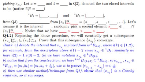 solved definition 1 subsequence let {n} 1 be a sequence