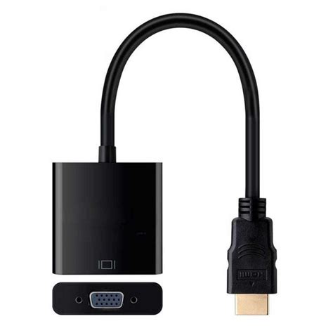 Ociodual Adaptador Conversor Hdmi Para Vga Macho F Mea Preto