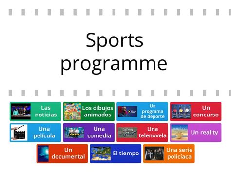 los programas de televisión Find the match