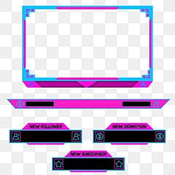 Stylish Purple Facecam Overlays Design Purple Facecam Purple Webcam