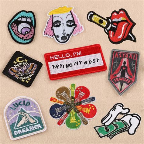 1pcs Mix Fashion Patche S For Clothing Iron On Embroidered Sew Applique