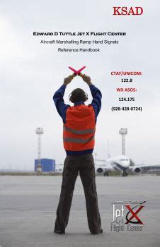 Aircraft Marshalling Ramp Hand Signals Reference Handbook Exotic