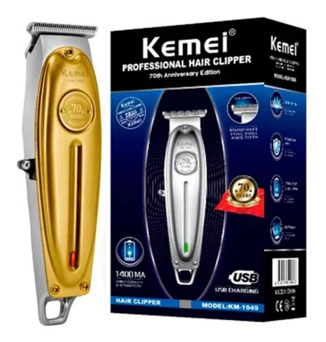 Cortador De Cabelo Kemei Km 1949 Bivolt 110v 240v Dourado