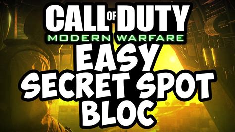 COD MWR Glitches EASY Bloc Secret Spot MODERN WARFARE REMASTERED