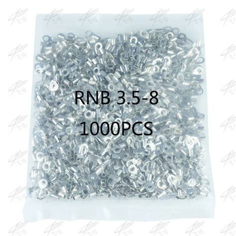 1000PCS RNB3 5 8 Non Insulated Ring Terminal Electrical Wire Crimp