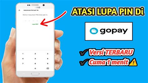 Cara Mengatasi Lupa PIN GOPAY Terbaru Cara Mereset Pin Gopay Gojek