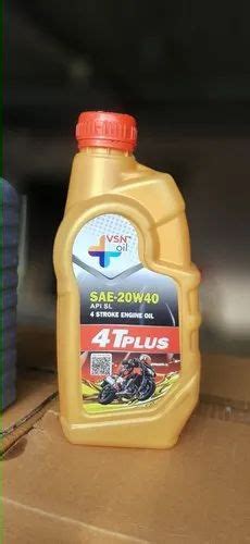 20W40 VSN 4T Plus Red Bike Engine Oil Bottle Of 900 Ml Model Name