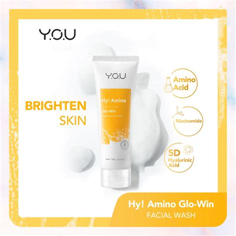 YOU Hy Amino Facial Wash 100g Hydrating Anti Acne Oil Control