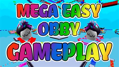Completing Obbys Mega Easy Obby Stages Roblox Gameplay