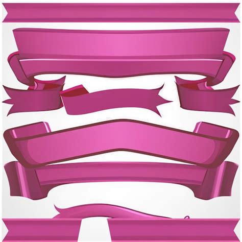 Fita Rosa Em Png Foto Premium