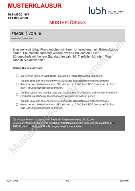 Dlbimbg 01 Musterlösung NEU FRAGE 1 VON 10 Erreichbare Punkte 3